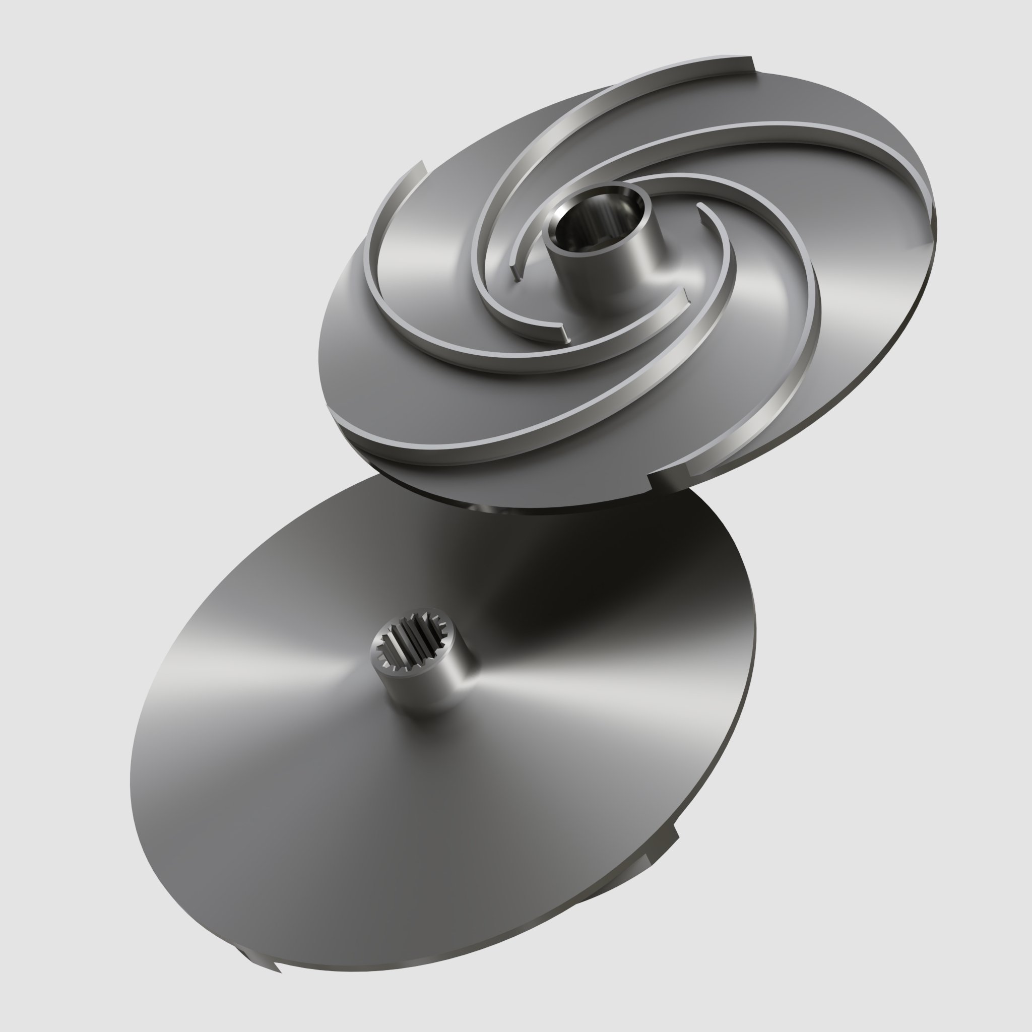 Aerospace Vortex Impeller | Industrial Equipment models | BlenderKit