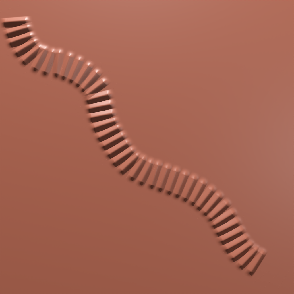 Linear Ridge Brush | fabric brushes | BlenderKit