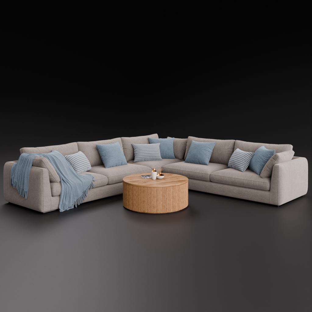 Sofa Richard Sectional | Sofas models | BlenderKit