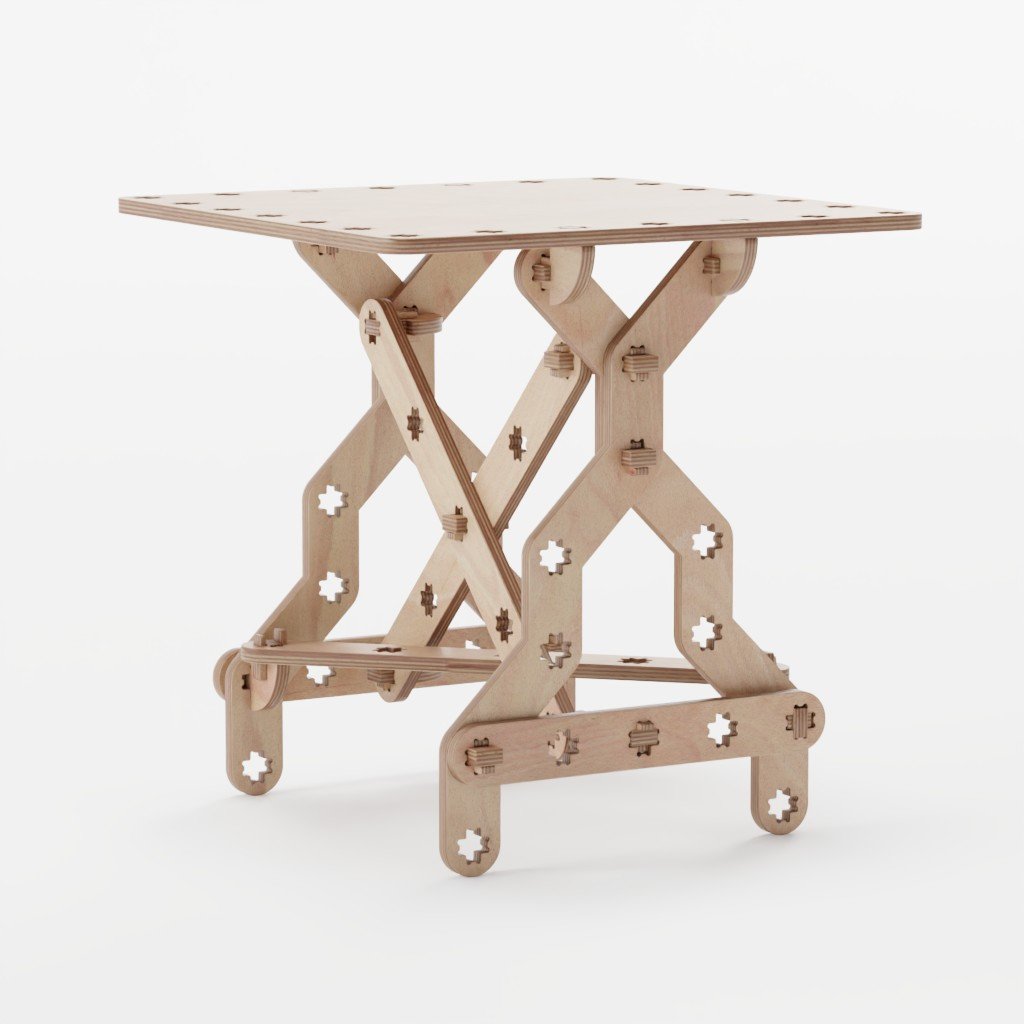 Round table with succulent | FREE 3D Table models | BlenderKit