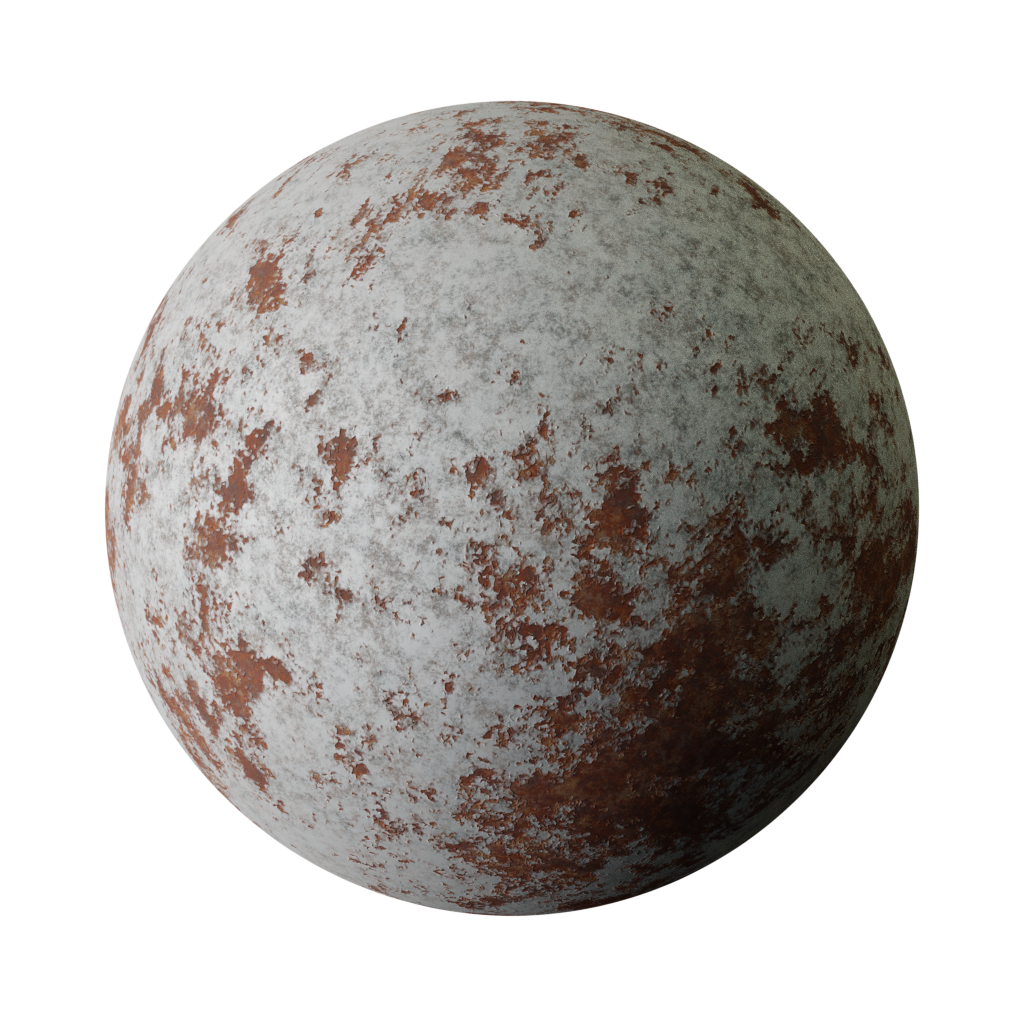 Rusty painted metal white | FREE metal materials | BlenderKit