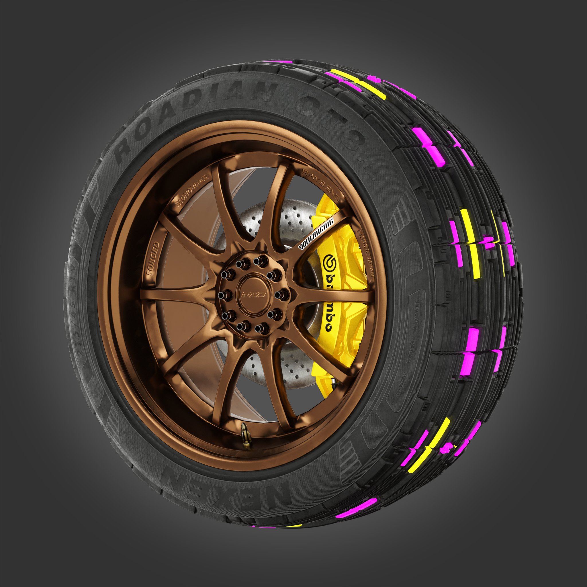 Cyberpunk Wheel | Vehicle Parts models | BlenderKit