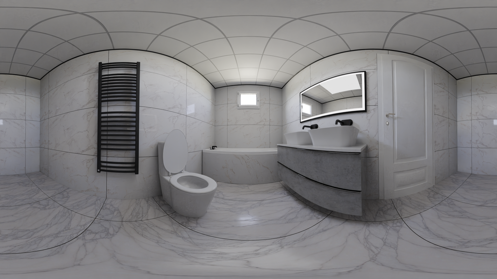 Private Bathroom Interior HDRI | FREE Interiors HDRis | BlenderKit