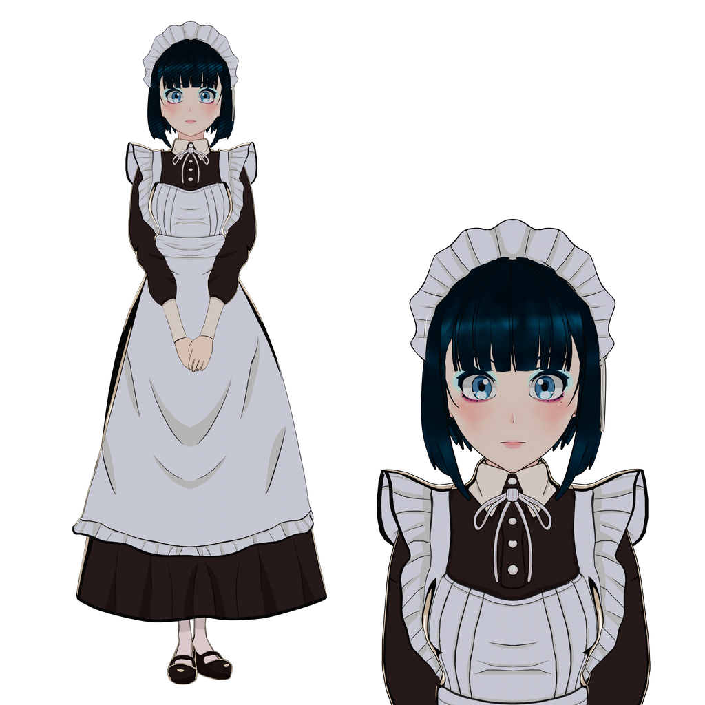 Classic Anime Maid | Women models | BlenderKit
