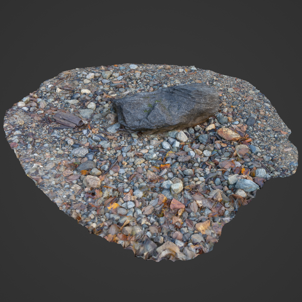 River Rock Ground Photoscan | Environment Elements models | BlenderKit