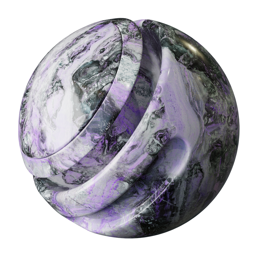Black&purple marble | FREE marble materials | BlenderKit