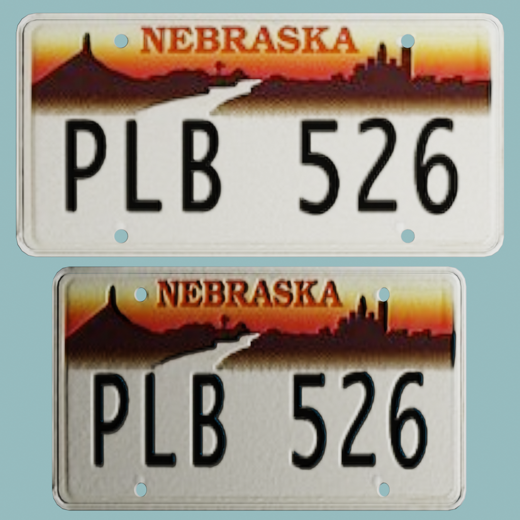 Nebraska Licence plate PL | FREE Vehicle Parts models | BlenderKit