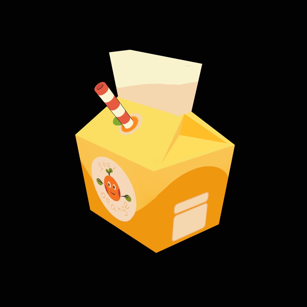 Juice box | FREE Sweets / Desserts models | BlenderKit