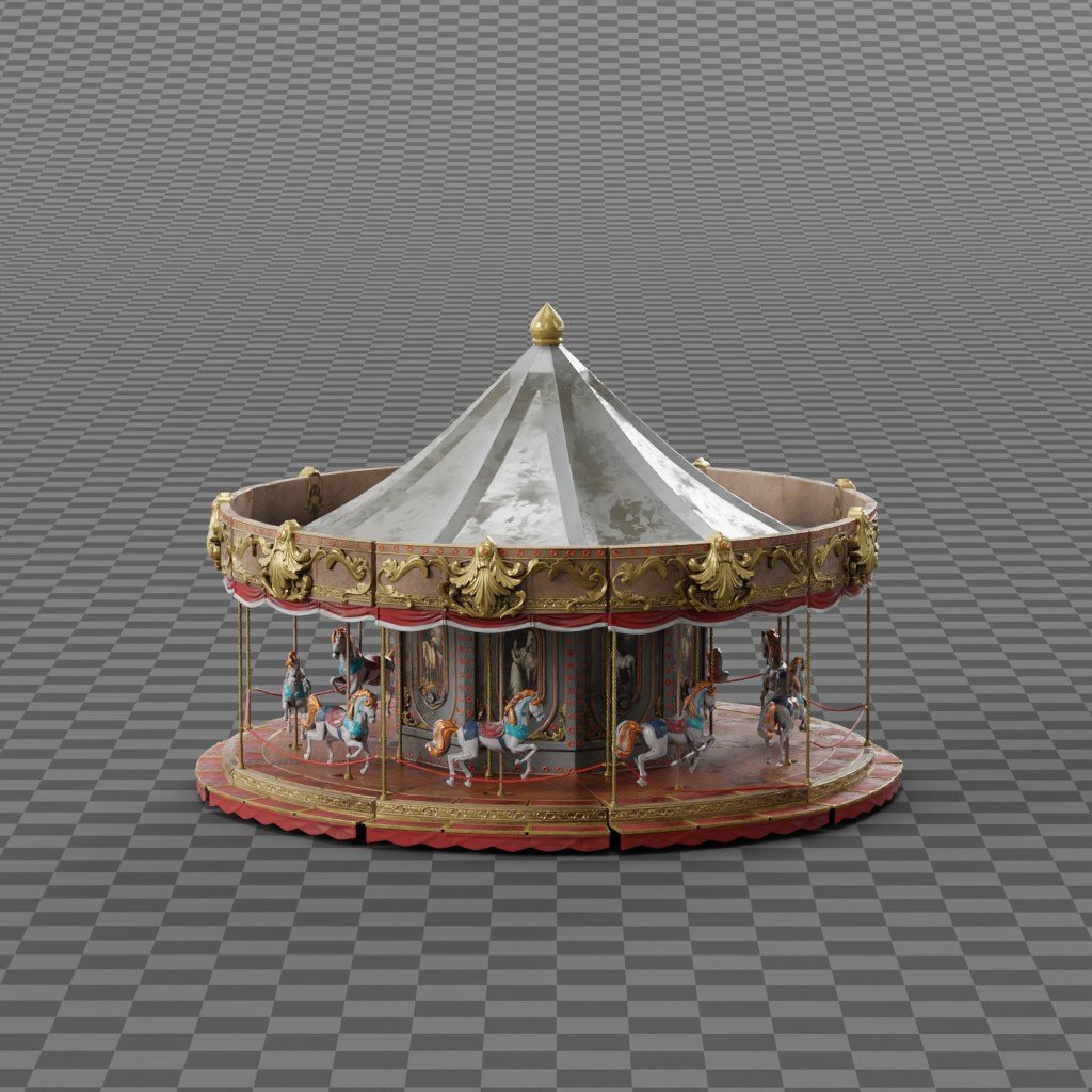 Carousel | Buildings models | BlenderKit