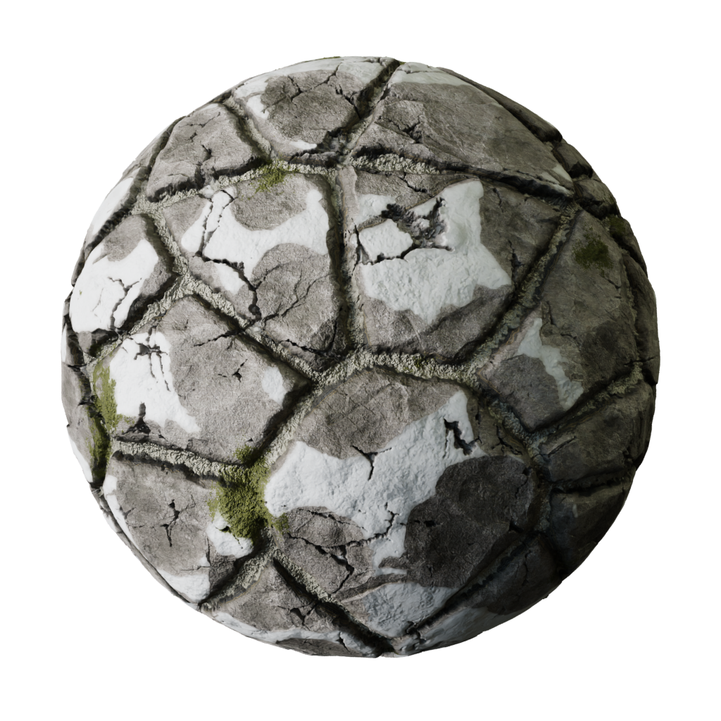 Cliff Stone Snow Wall | FREE stone materials | BlenderKit