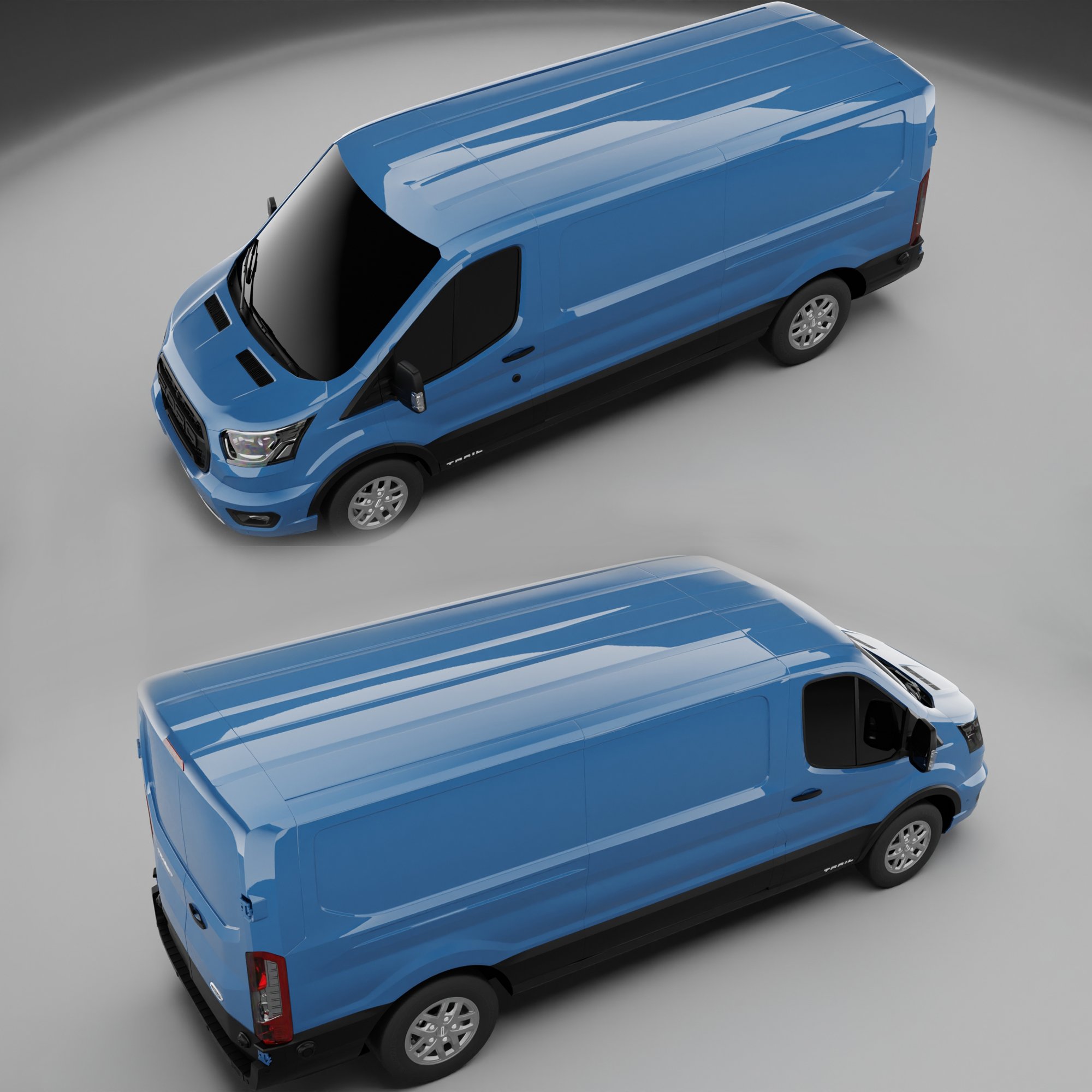 2022 Ford Transit Trail | Emergency Vehicles models | BlenderKit