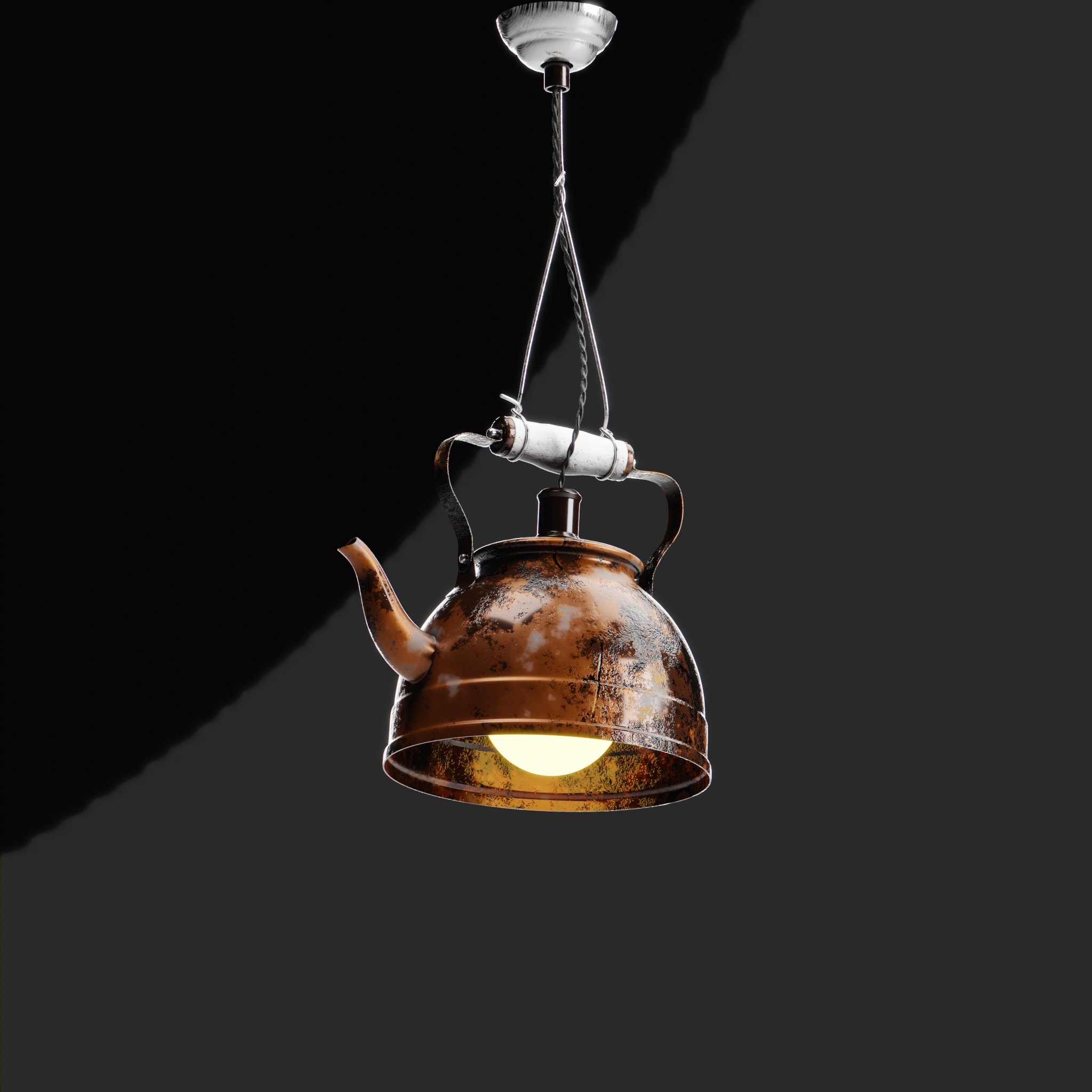 Kettle Hanging Lamp | Ceiling Lights models | BlenderKit