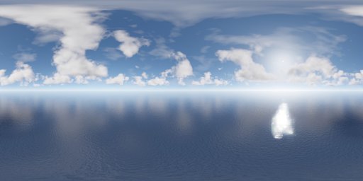 Cloud Sky | Water Environments HDRis | Blendkit