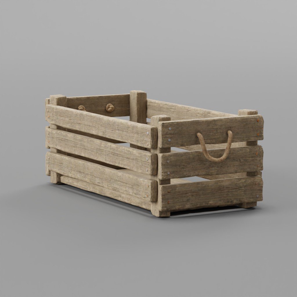 Medieval box 4 | FREE Containers models | BlenderKit
