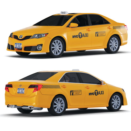 Taxi Toyota Camry | Modern Cars models | BlenderKit
