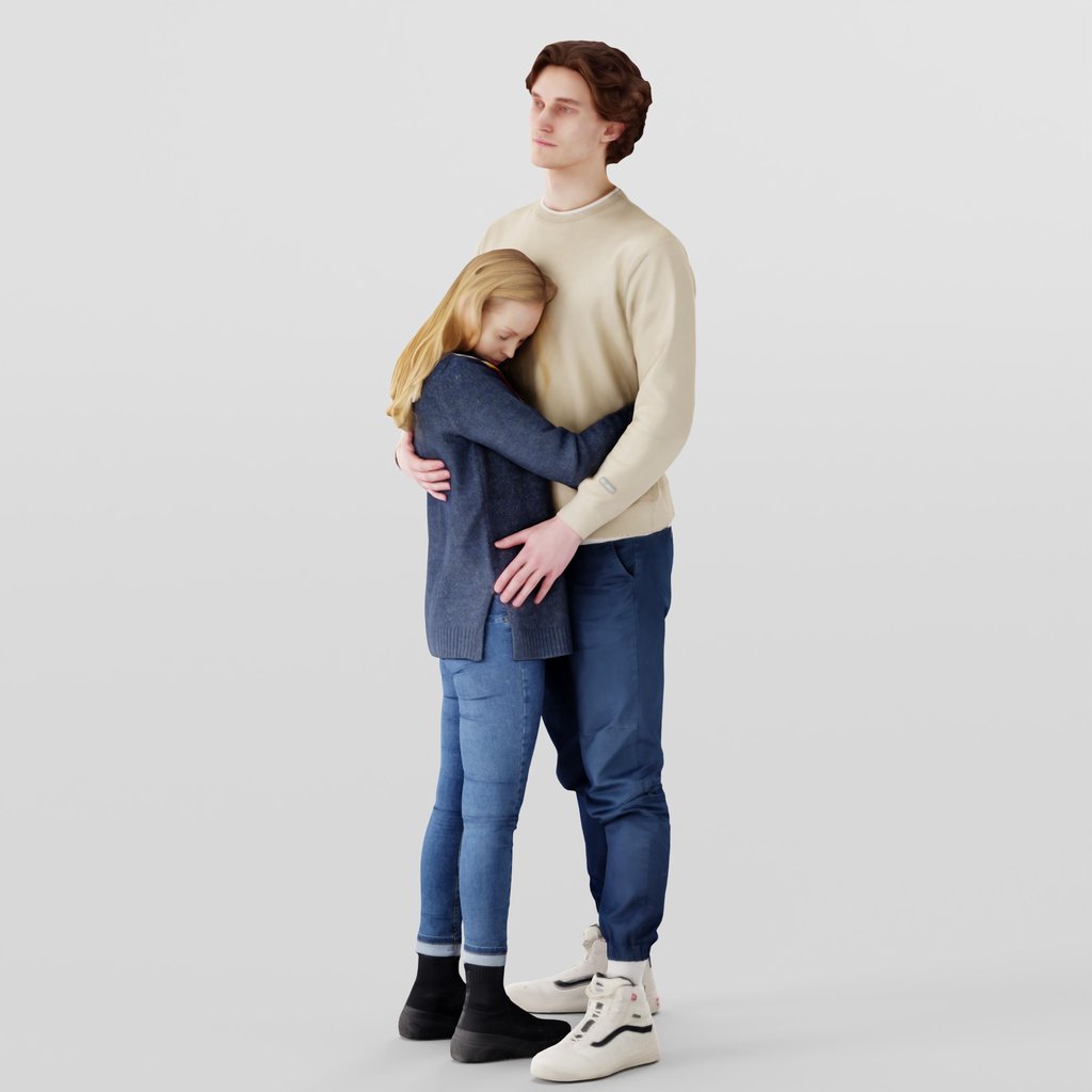 Couple in Love | Humanoid Characters models | BlenderKit