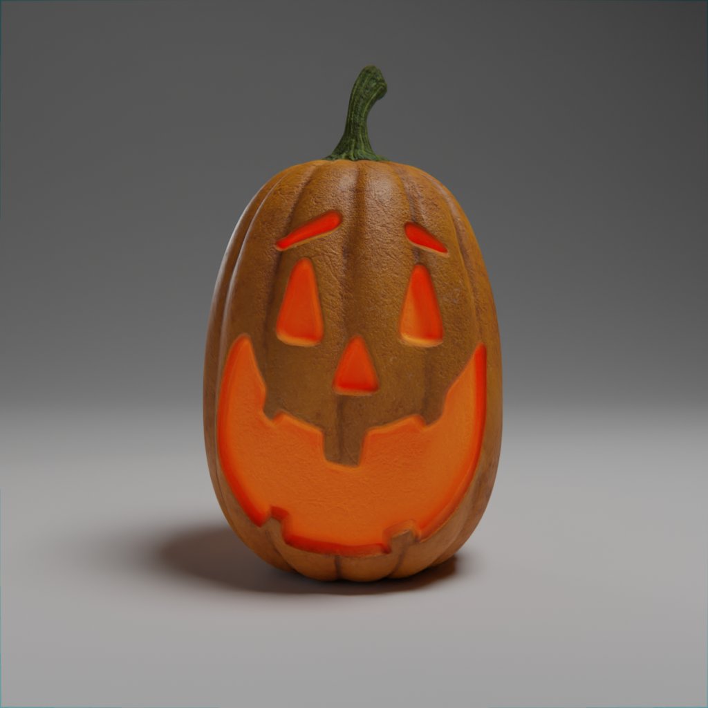 Pumpkin Medium | FREE Holiday Decorations models | BlenderKit