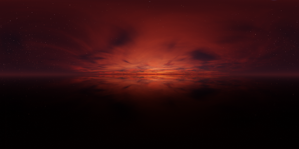 Red Sky Twilight Sunset | Nature HDRis | BlenderKit