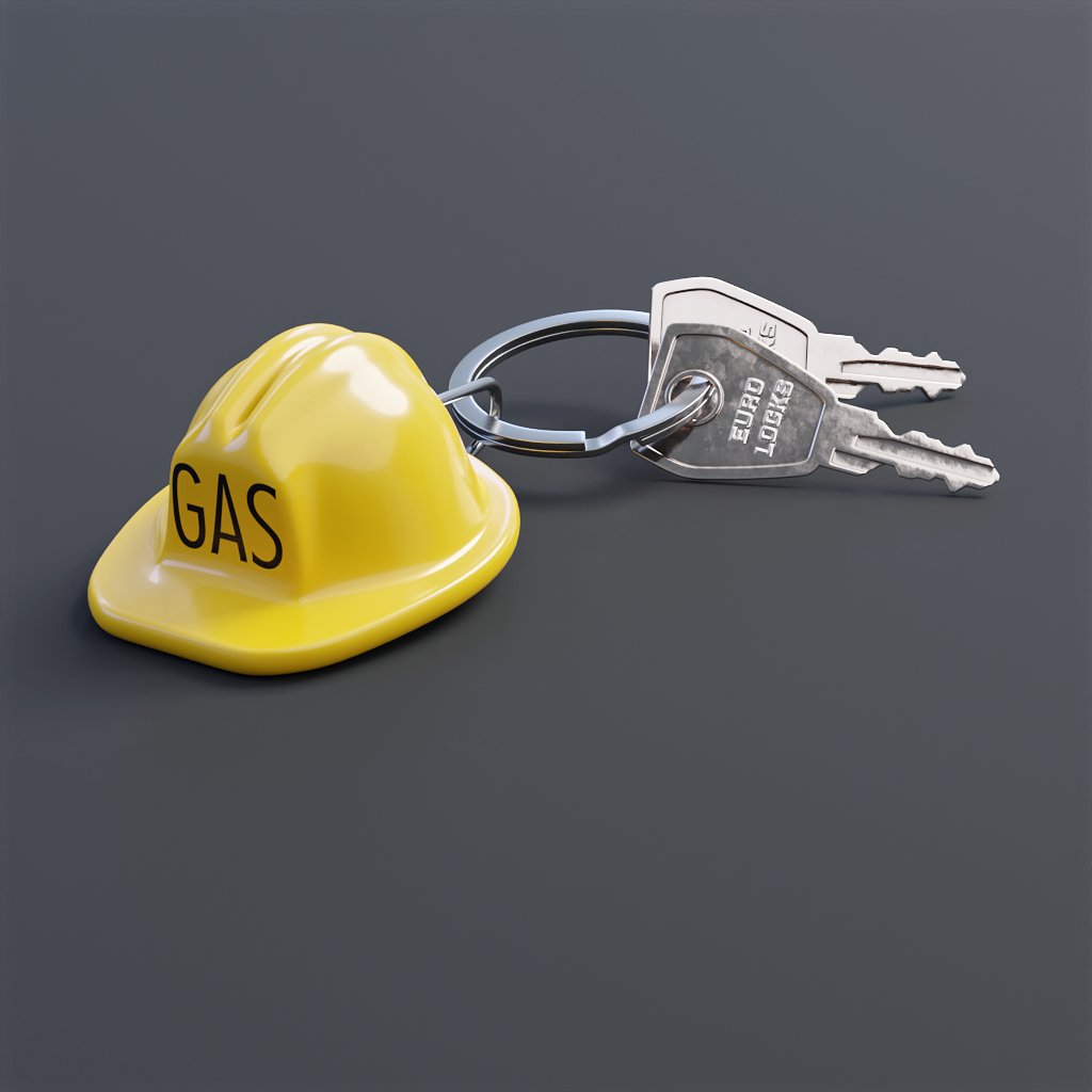 Keychain with keys | Miscellaneous models | BlenderKit