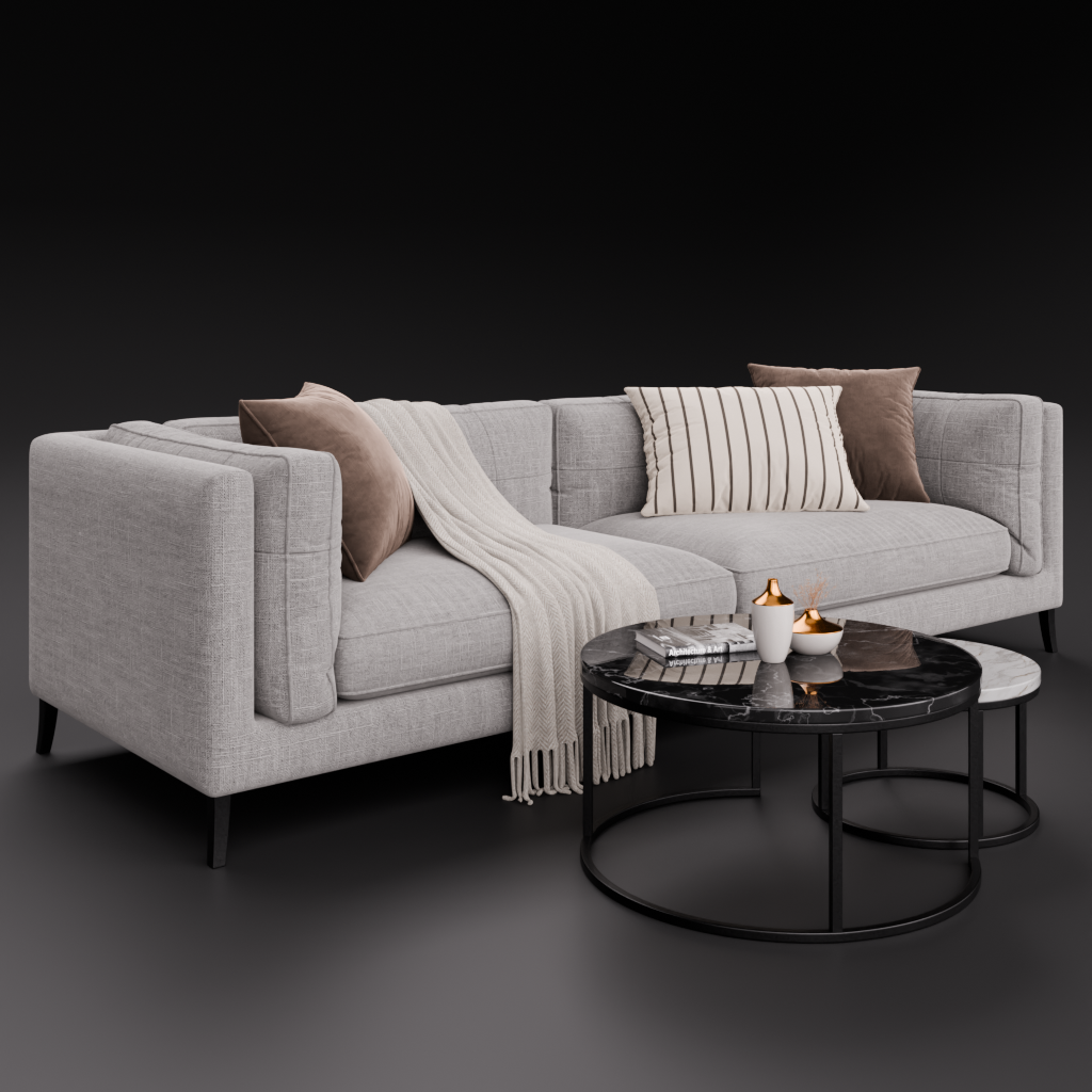 Sofa Dives Soft Fabric | Sofas models | BlenderKit
