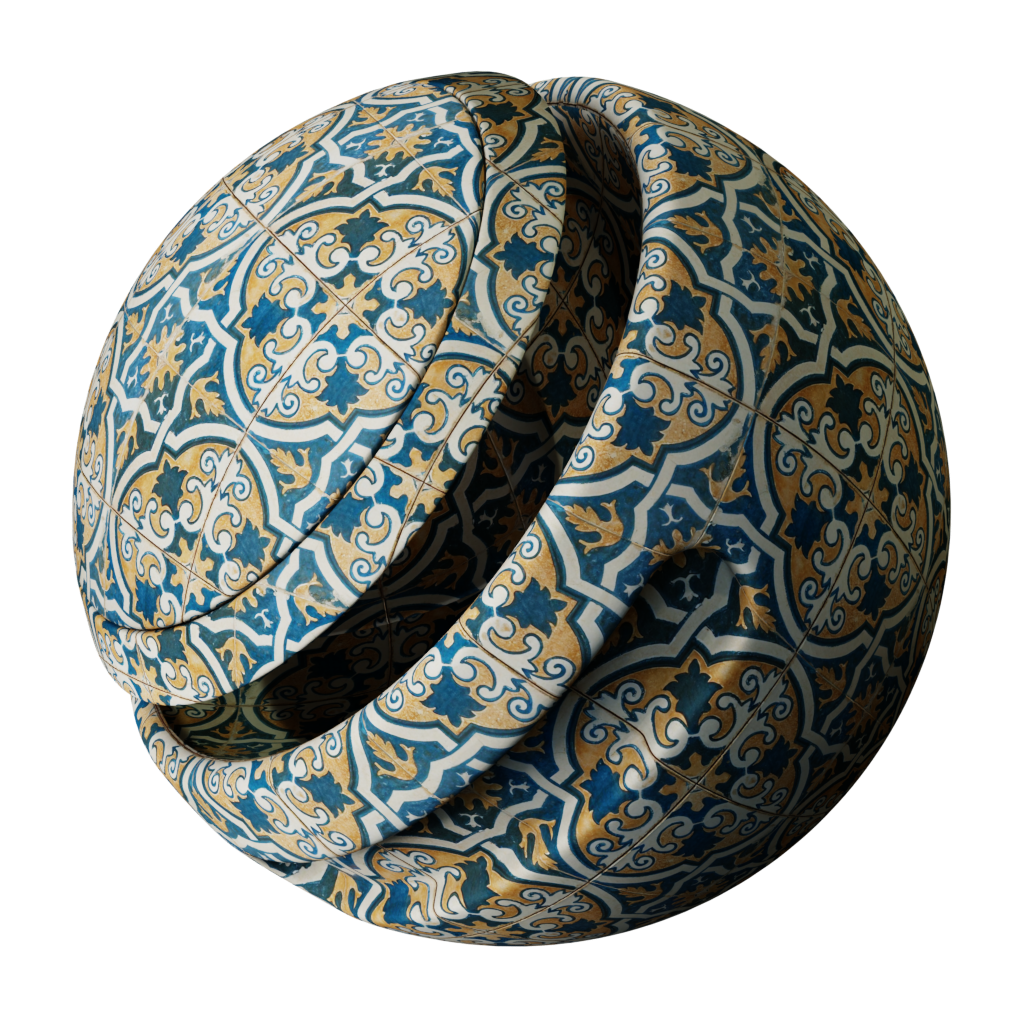 Night Bloom Tile | FREE tiles materials | BlenderKit