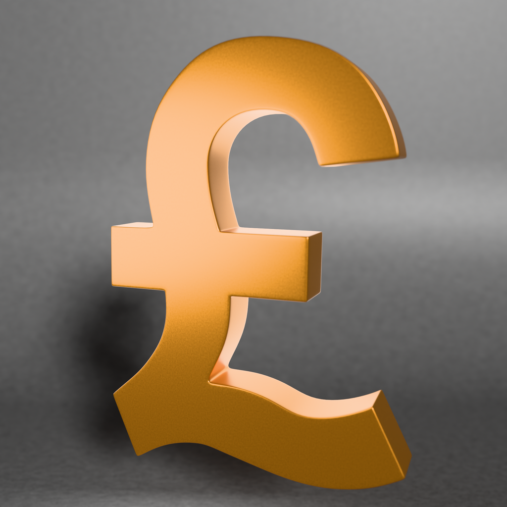 Pound sign | Money models | BlenderKit