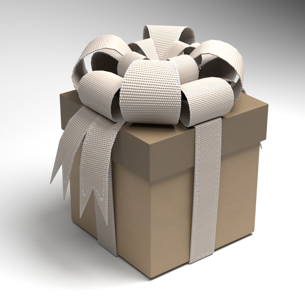Paper Wrapped Gift Box present | Holiday Decorations models | BlenderKit