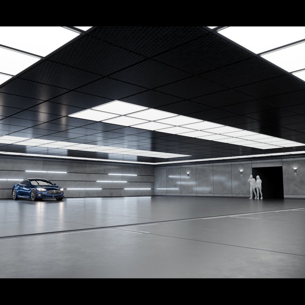 Garage/Showroom | FREE 3D Indoor scenes | BlenderKit