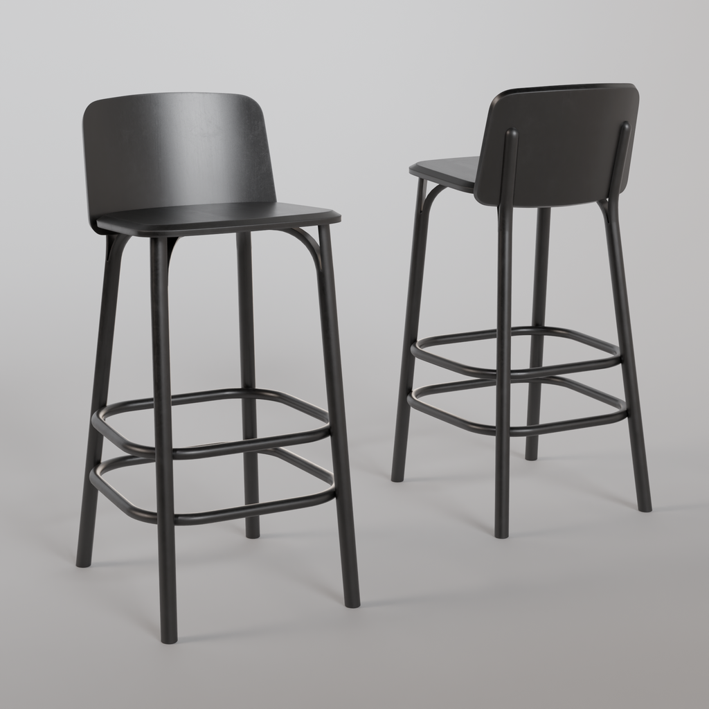 Split Barstool B123 | Bar chairs models | BlenderKit
