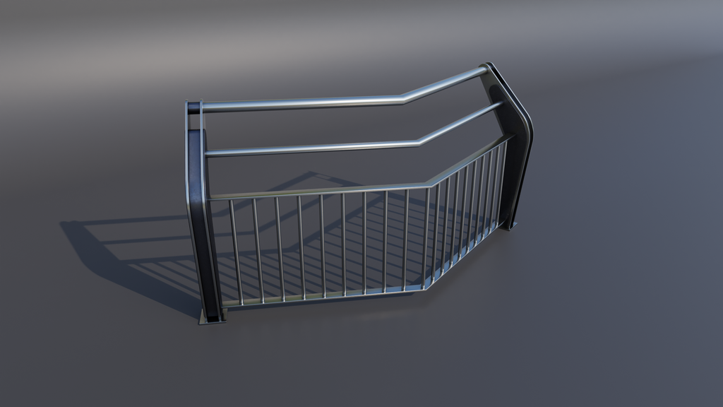 Railing 1A Angular | Architecture models | BlenderKit
