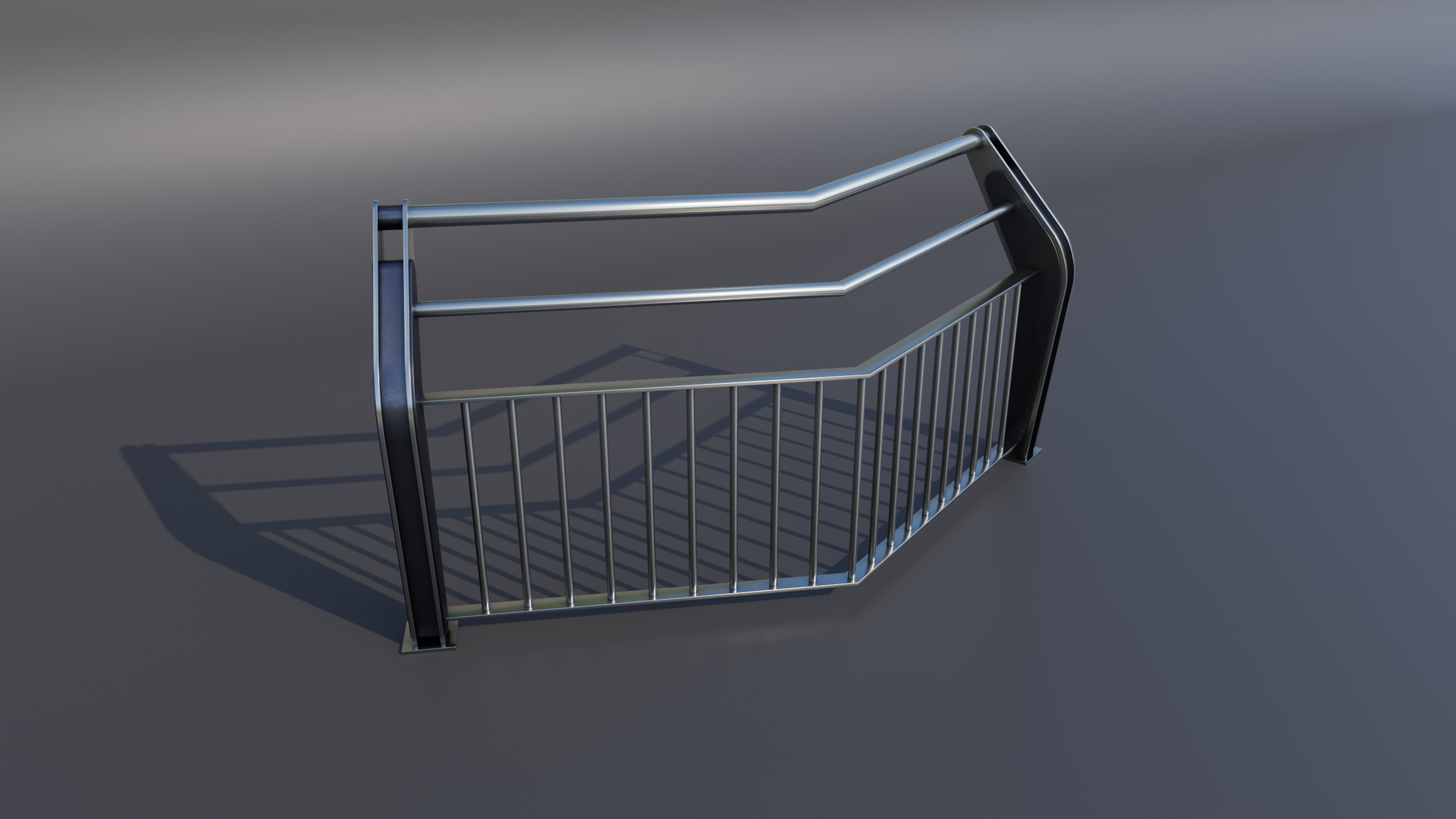 Railing 1A Angular | Architecture models | BlenderKit