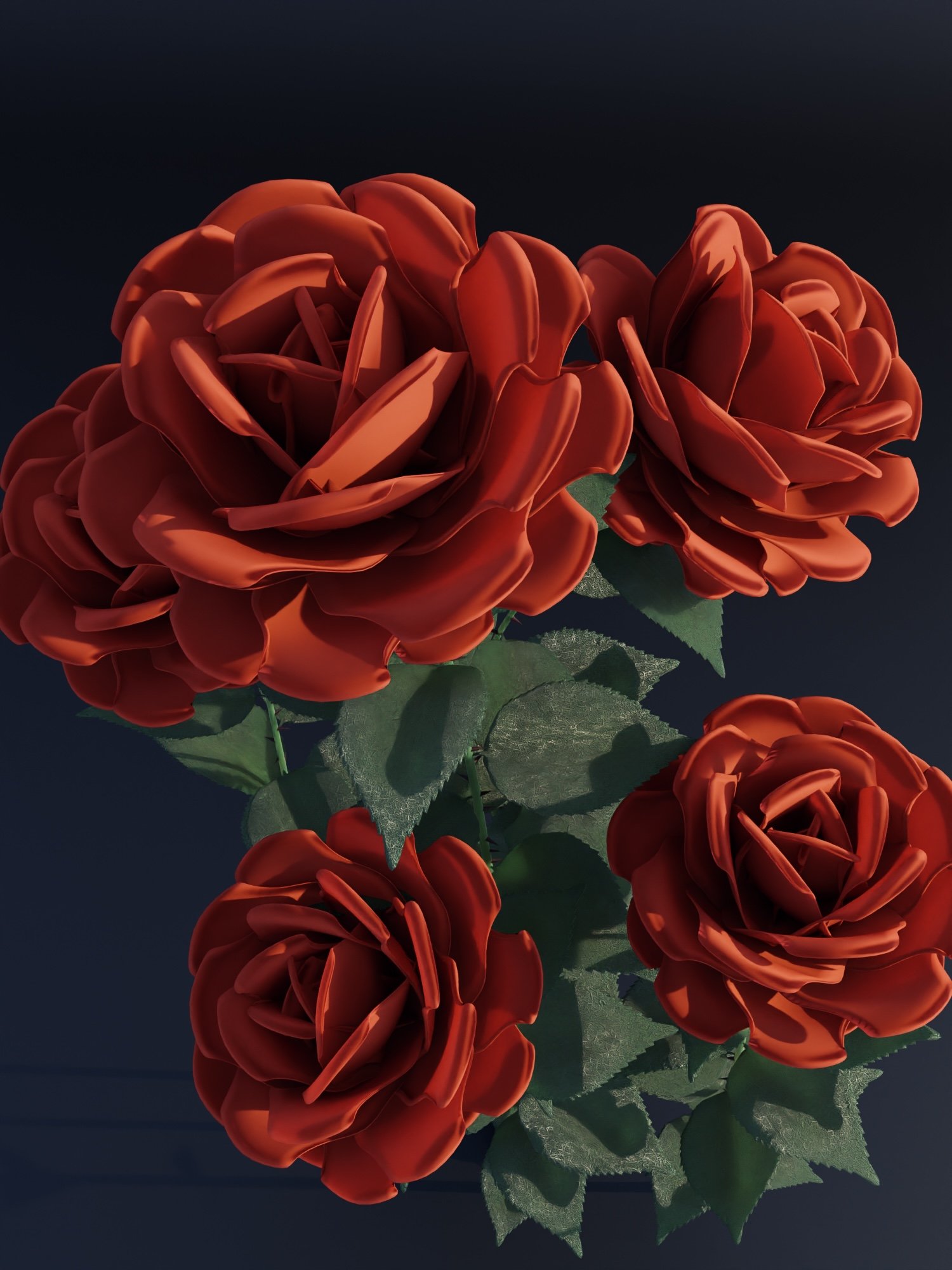 Roses (Geometry Nodes) | Outdoor Plants models | BlenderKit