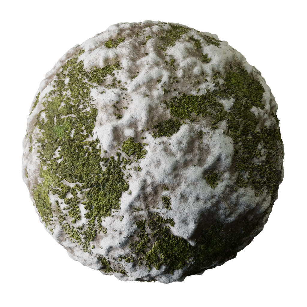 Pbr snow mud moss ground | FREE ground materials | BlenderKit