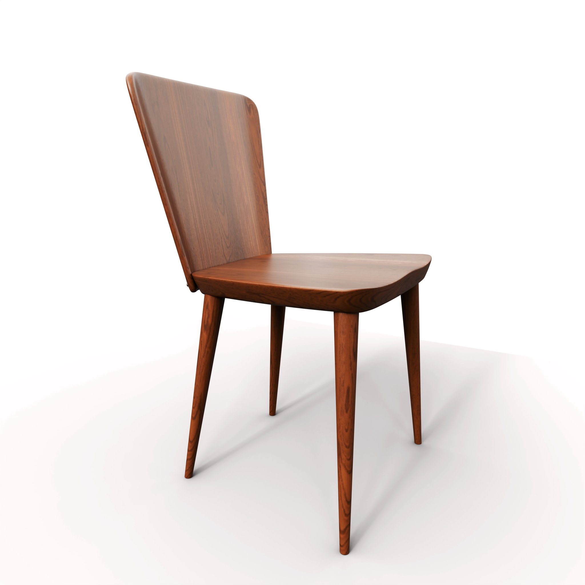 Wood chair 01 | Sitting Chairs models | BlenderKit