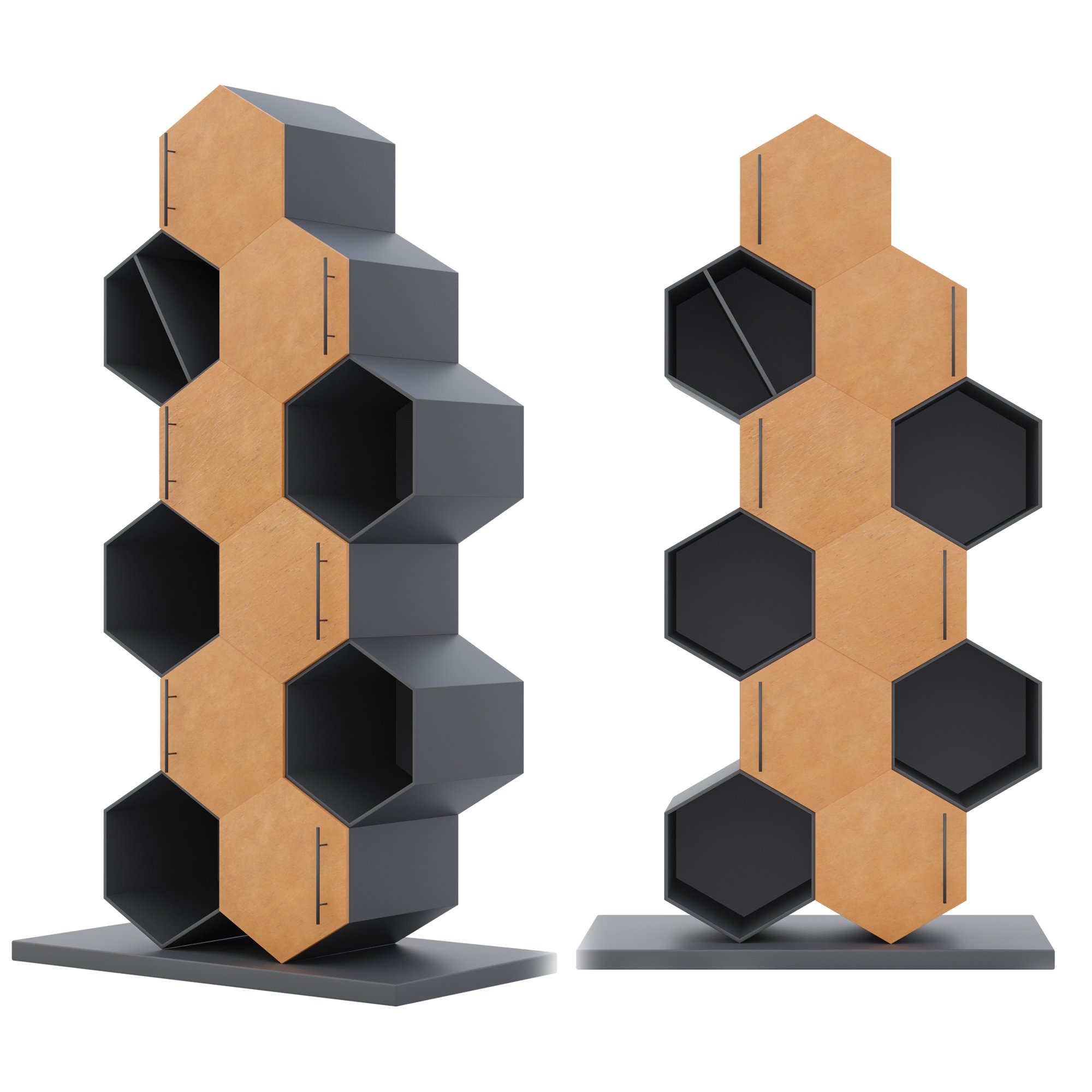Bookshelf TIMO | Bookcases models | BlenderKit