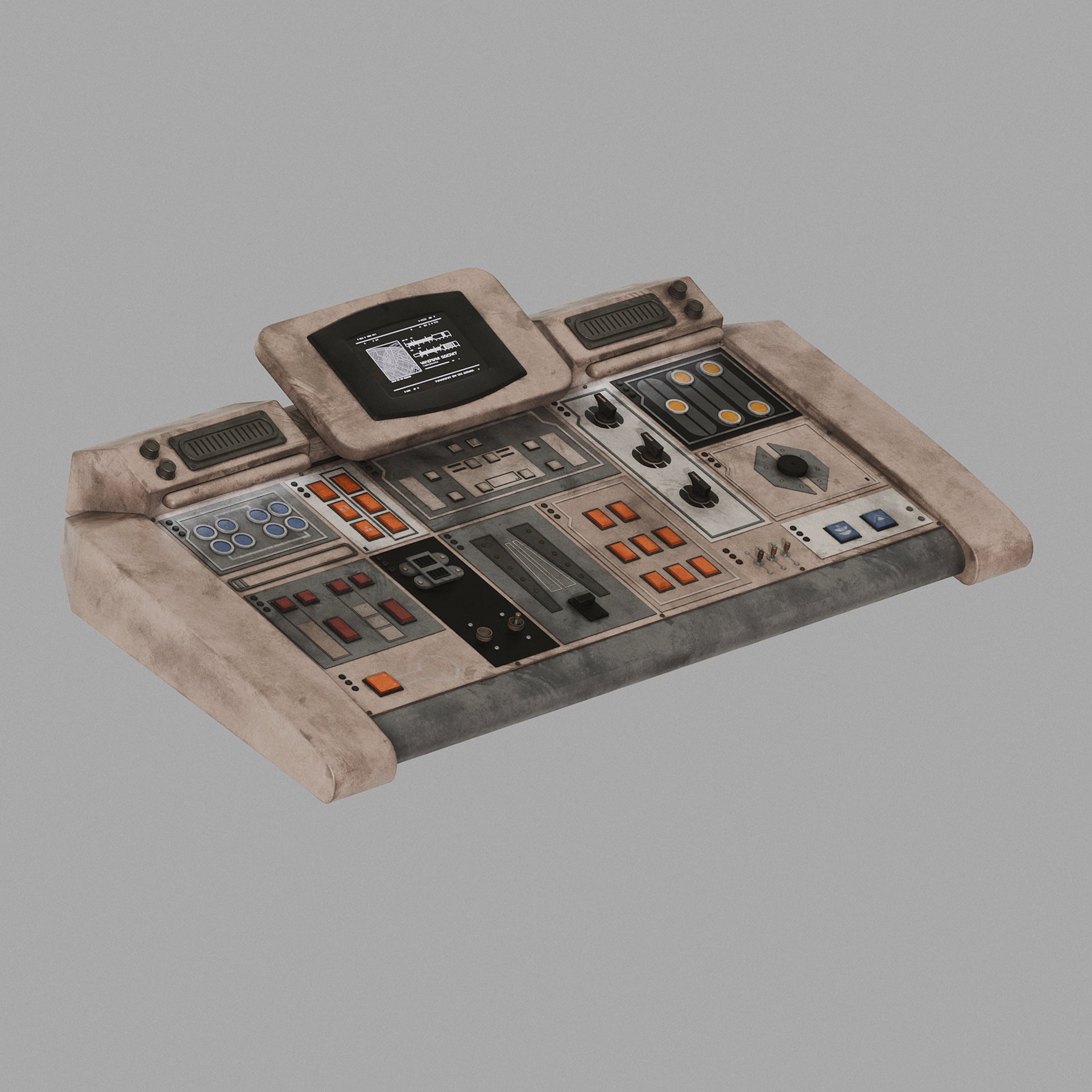 Spaceship Control Panel A - Star Wars | Miscellaneous models | BlenderKit