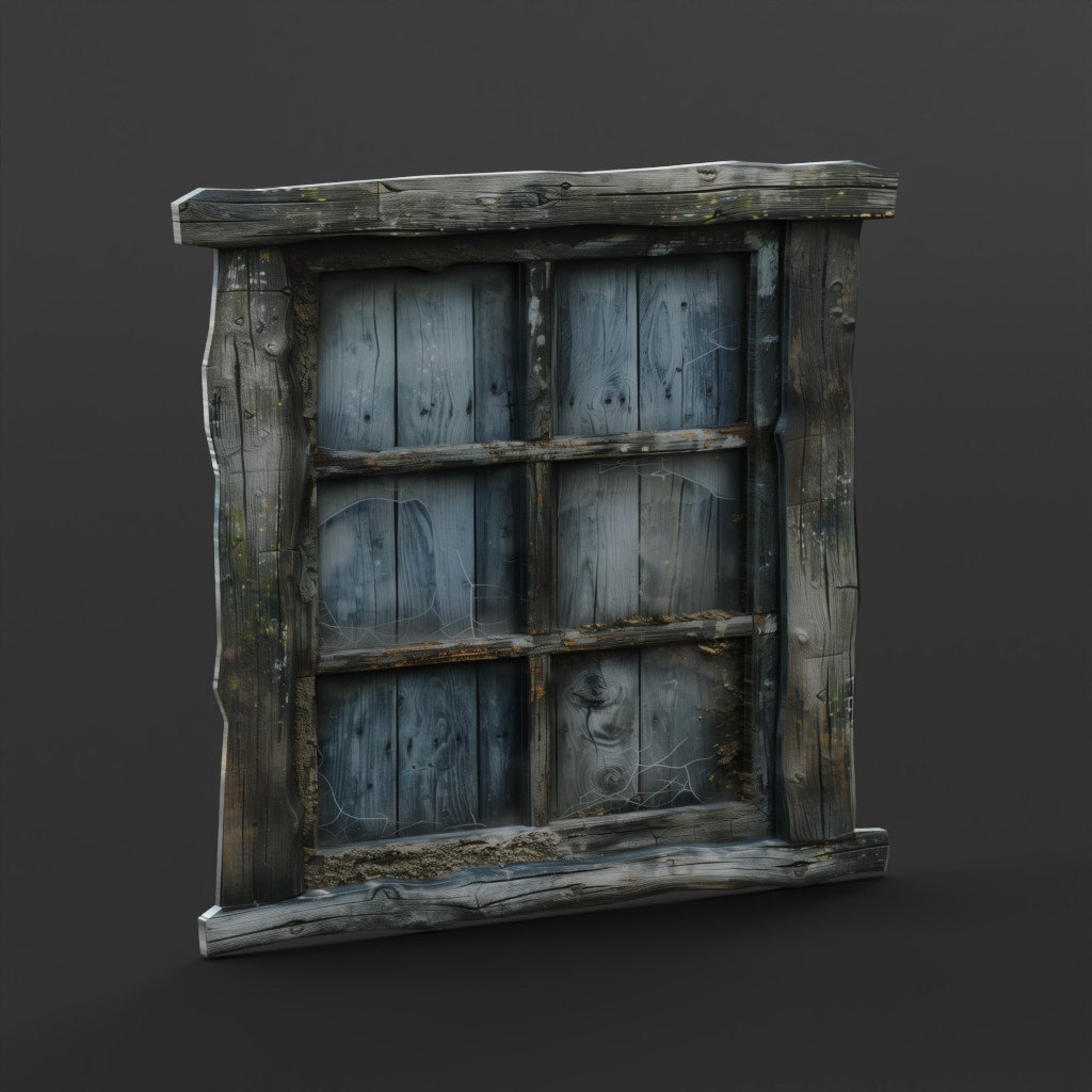 Old window - T - 118 | Windows models | BlenderKit