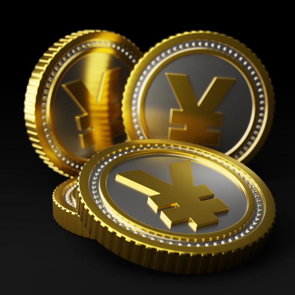 Japanese Yen coin | Money models | BlenderKit