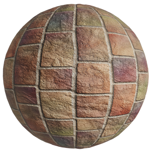 Multicolor Bricks | FREE bricks materials | BlenderKit