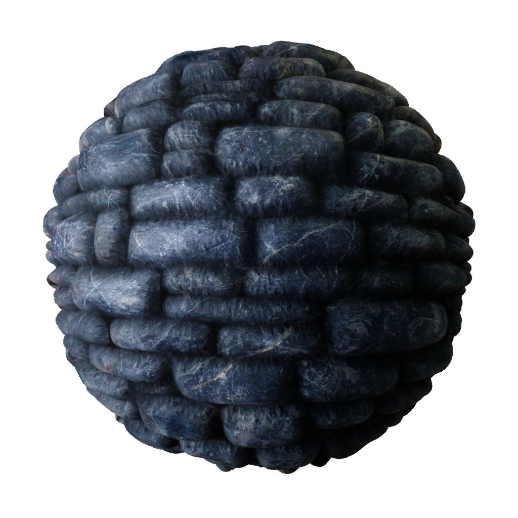 Rock Wall Blue | FREE stone materials | BlenderKit