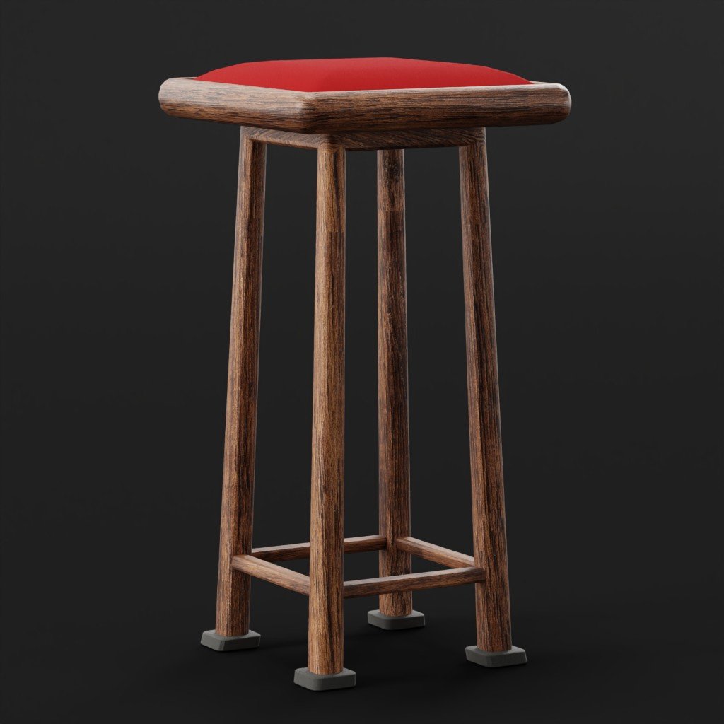 Stool | Chairs models | BlenderKit