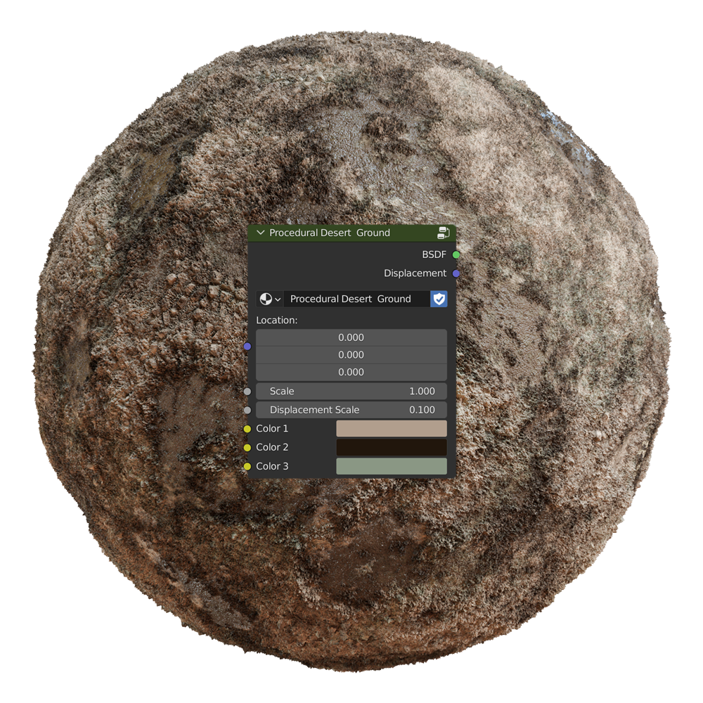 Procedural Desert Rocky Ground (Cycles) | FREE ground materials ...