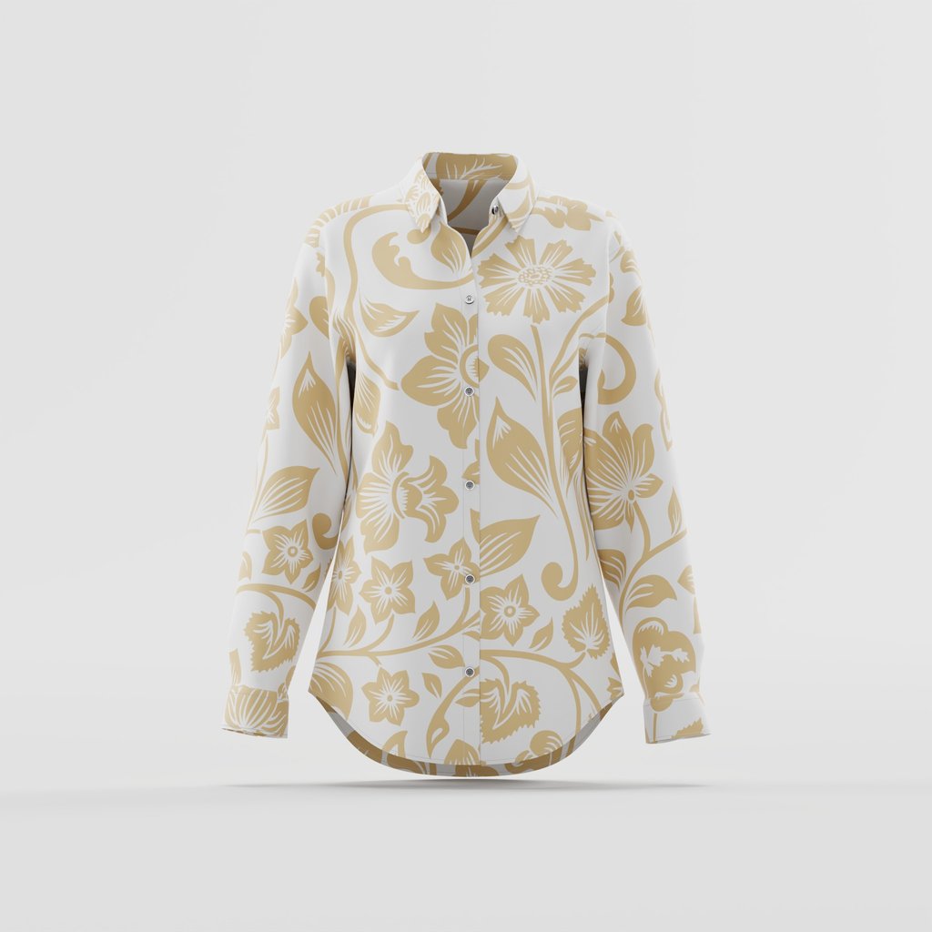 The Gilded Vine Blouse | Women Clothing models | BlenderKit