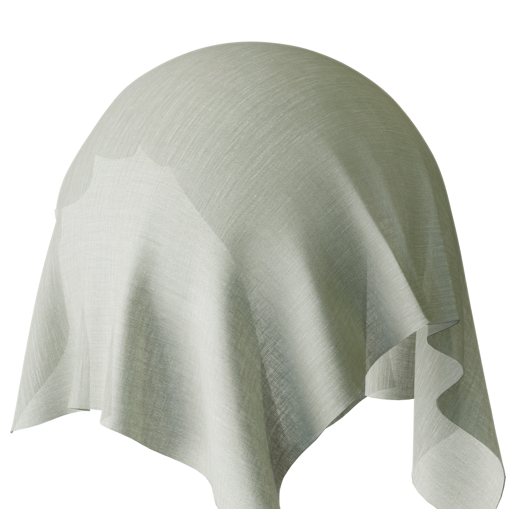 Plain Green Sheer | FREE Sheer Fabric 3D Materials materials | BlenderKit