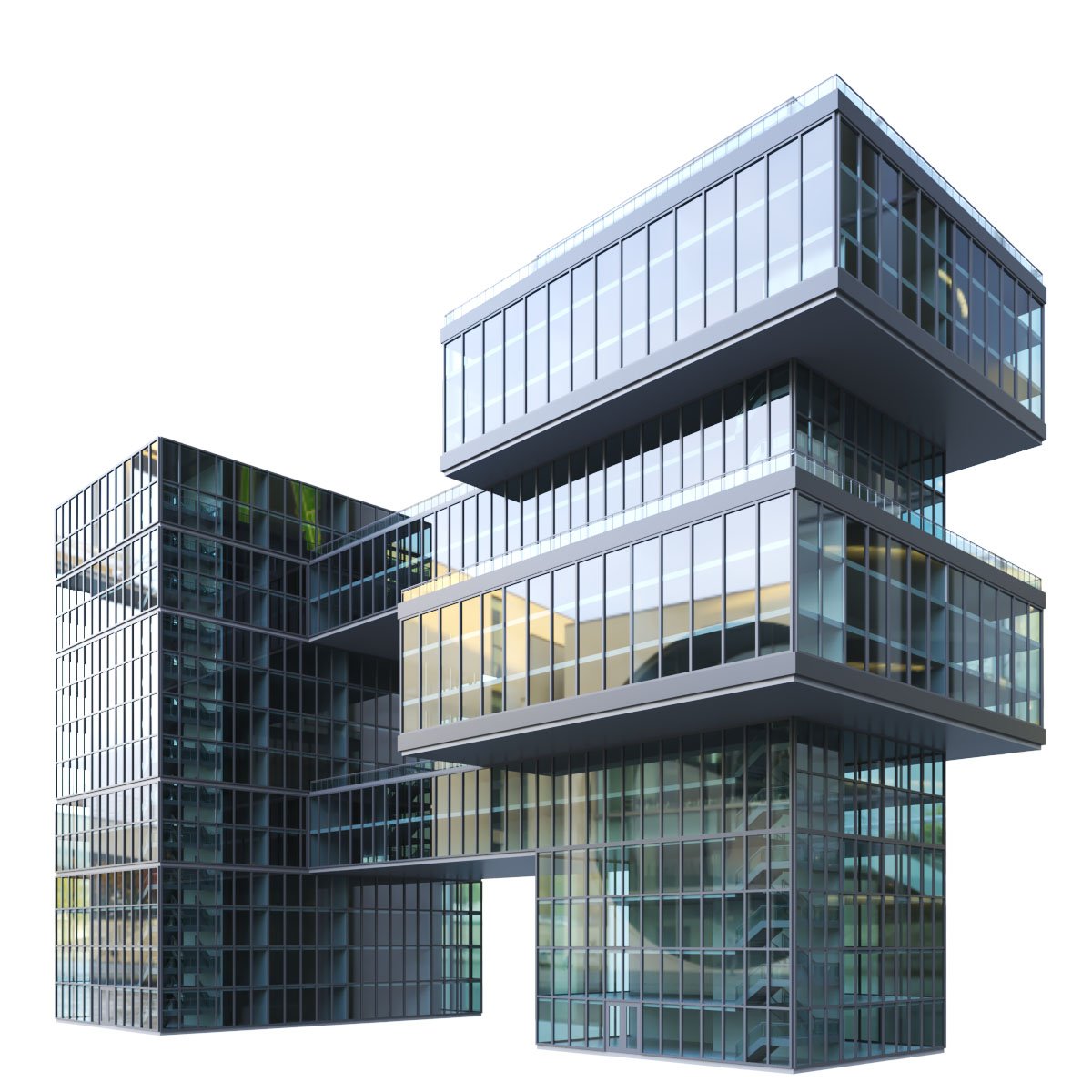 Building Tower Skyscraper Modern Glass | Commercial Buildings models ...