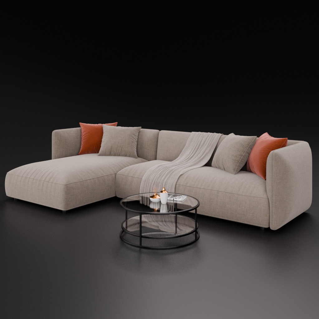 Sofa Easy Sectional | Sofas models | BlenderKit