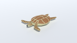 Low Poly Sea Turtle | Reptiles models | BlenderKit