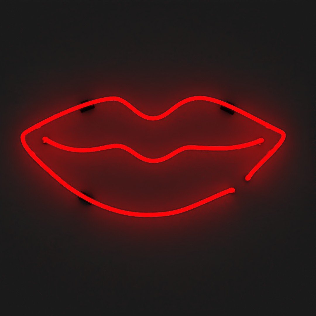 Red Lips Neon Light Sign | Wall Light models | BlenderKit