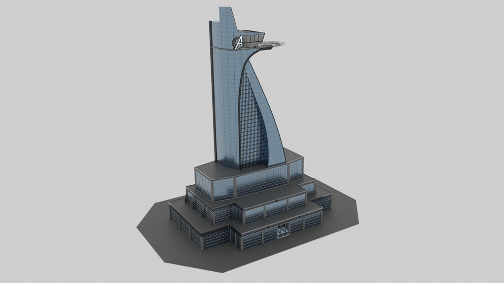 Avengers Tower | Sci-fi Buildings models | BlenderKit