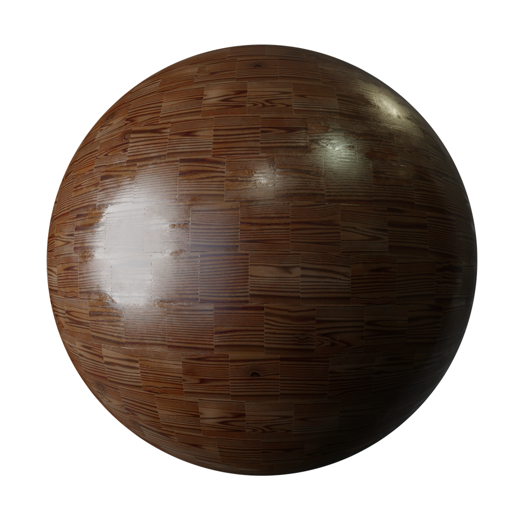 Wet dark wood square parquet | FREE wood materials | BlenderKit